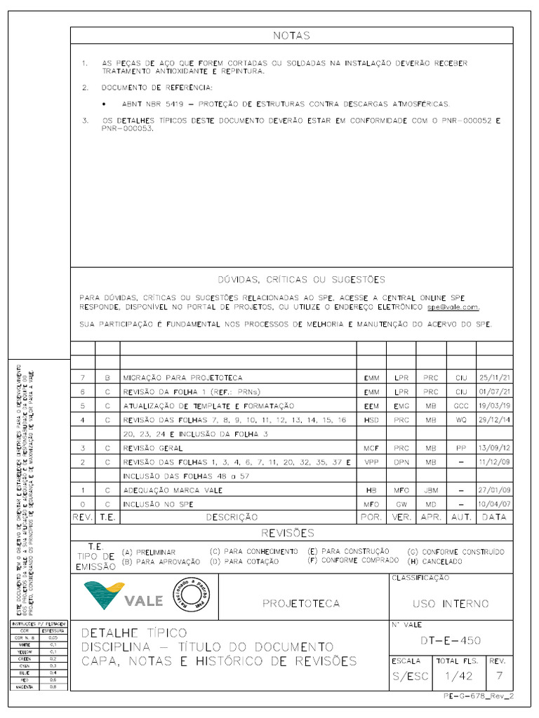 DT-E-450 Aterramento SPDA Rev 7 | PDF