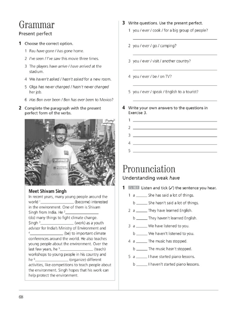 Workbook Unit 10 | PDF