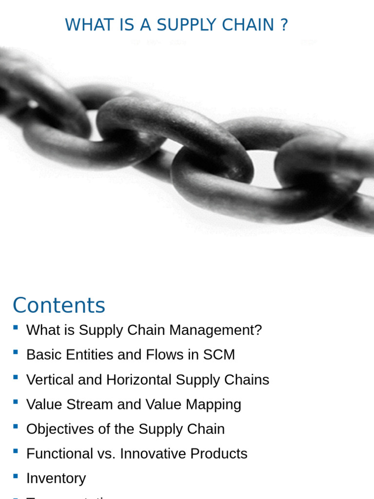 Supply Chain in Nutshell | PDF | Logistics | Supply Chain