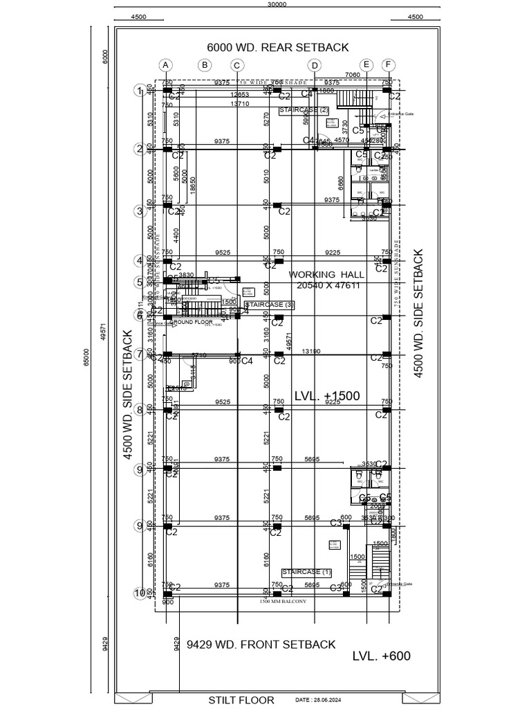 Stilt Floor Section Layout Details | PDF