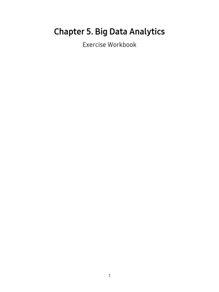 SIC - Big Data - Chapter 5 - Workbook | PDF | Databases | Computer File
