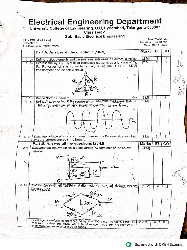Basic Electrical Engineering | PDF