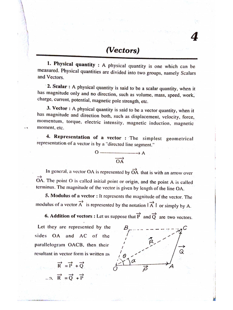 Phy-4. Vector (M KARIM) | PDF
