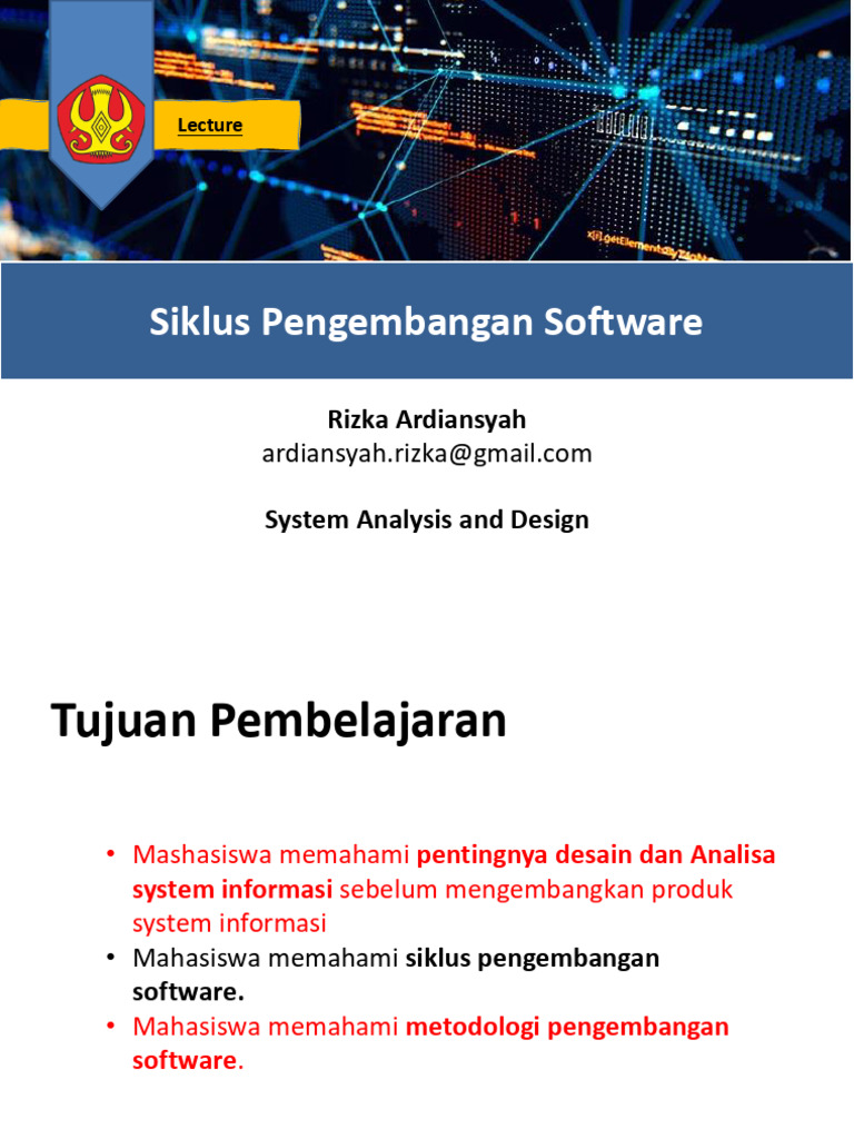 Kuliah 2 - Siklus Pengembangan Software | PDF | Seni | Komputer