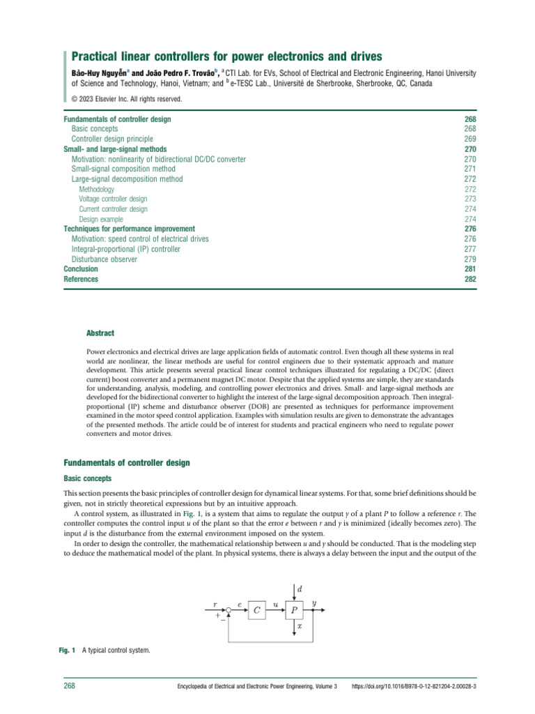 Linear Control Techniques for Power Electronics | PDF | Control Theory ...