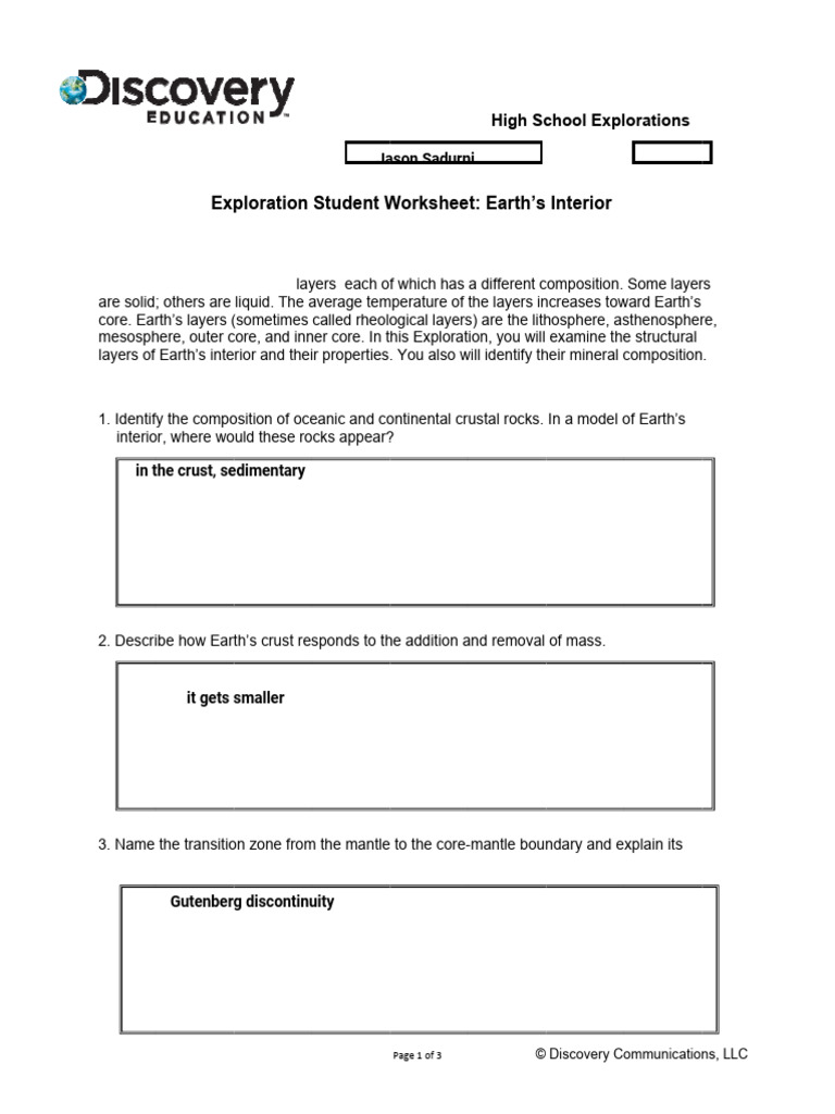 Understanding Earth's Interior Layers | PDF | Earth | Earth Sciences