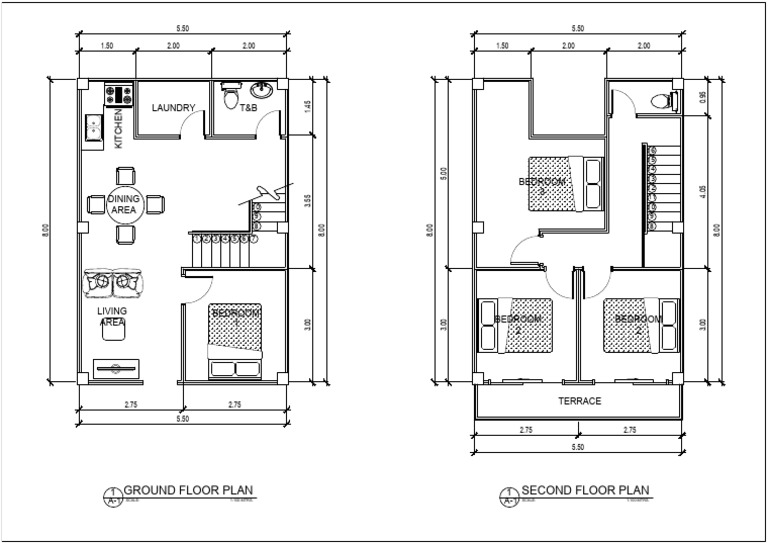 Laundry T&B: Ground Floor Plan Second Floor Plan | PDF | Housing | Tourist Attractions