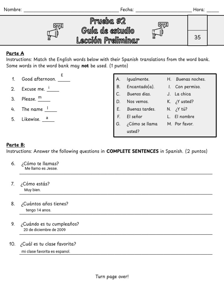 Kami Export - Guía de Estudio Leccion Preliminar | PDF