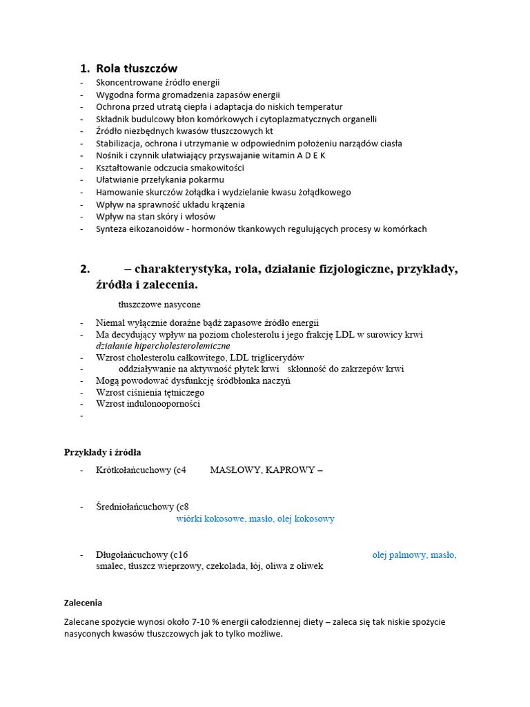 Pyt Od 33 Do 42 - Tłuszcze | PDF