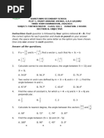 Grade 10 Term 3 Test 1.. | PDF | Mathematics