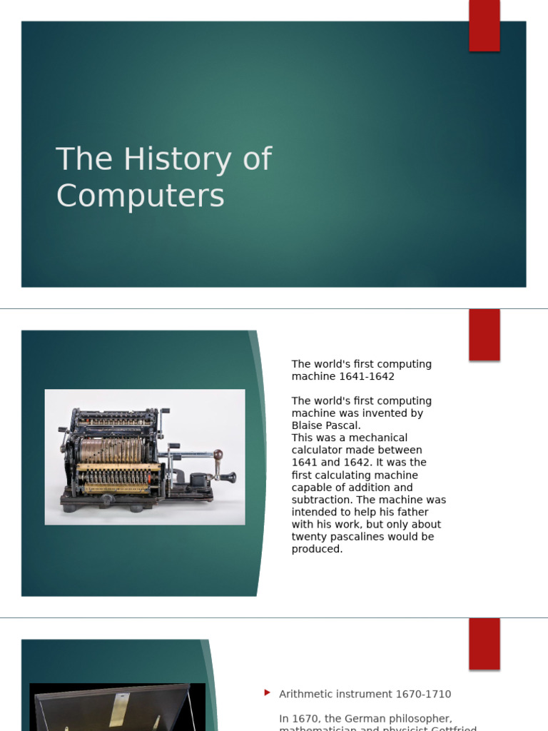 The History of Computers (2) | PDF | Office Equipment | Computer Engineering