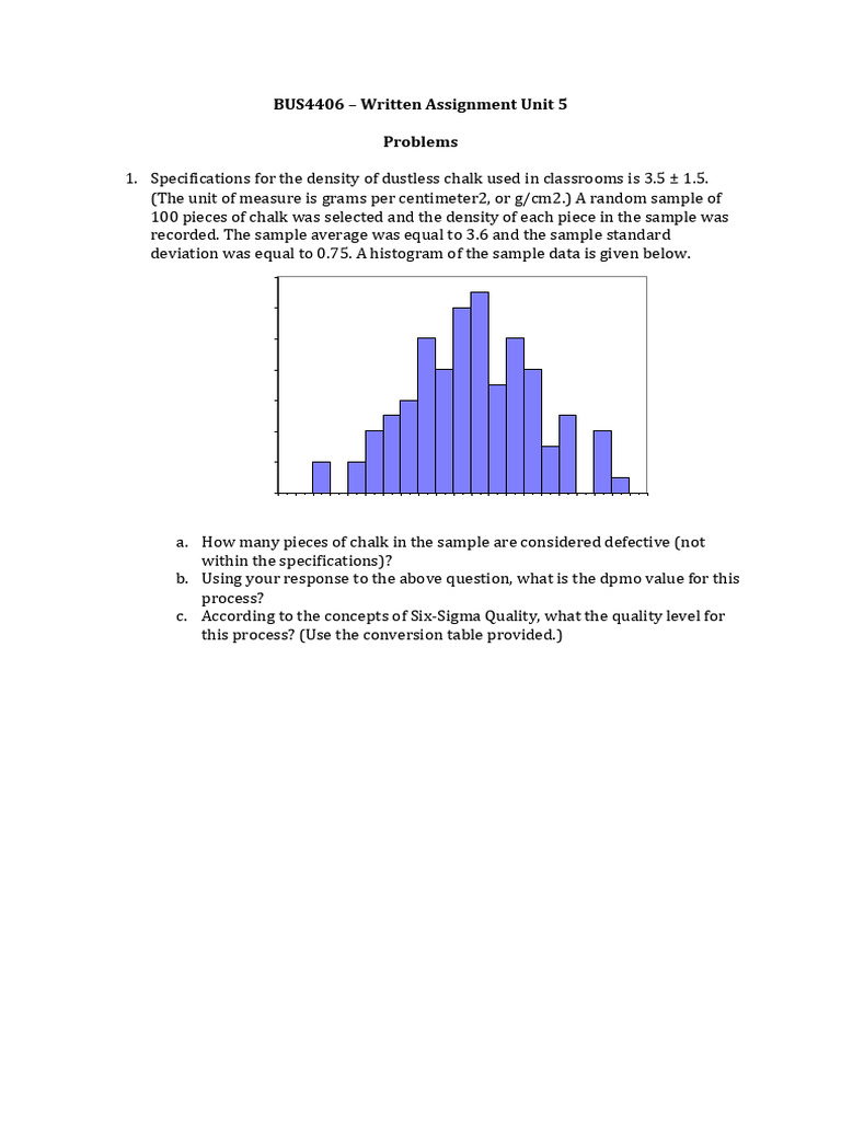 4. Questions | PDF | Histogram | Six Sigma