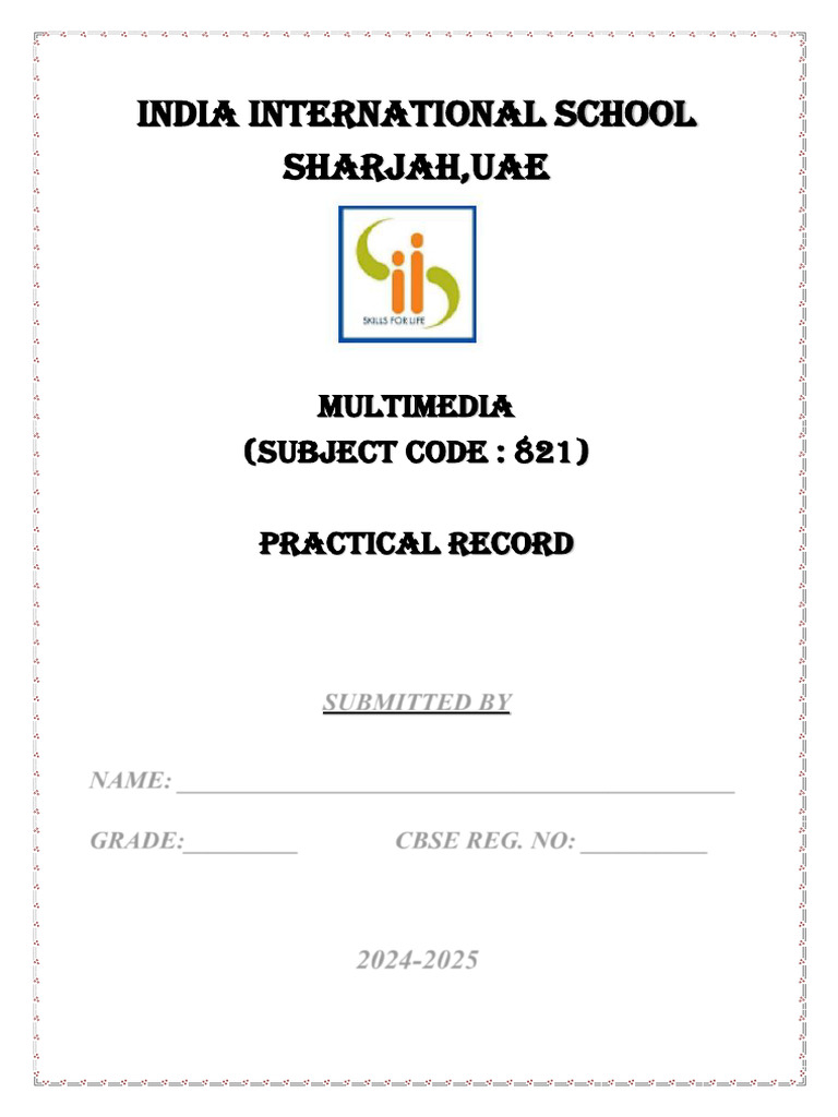 Media Practical Record-2024-2025-New Format | PDF | Rendering (Computer Graphics) | Texture Mapping