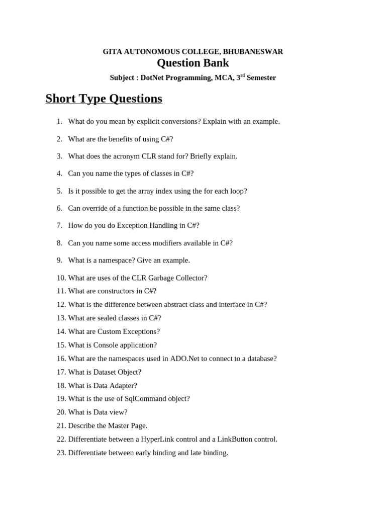 Dot Net | PDF | C Sharp (Programming Language) | Class (Computer ... Dot Net | PDF | C Sharp (Programming Language) | Class (Computer ...