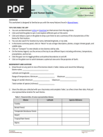 Student Worksheet BiomeViewer | PDF | Tropics | Forests