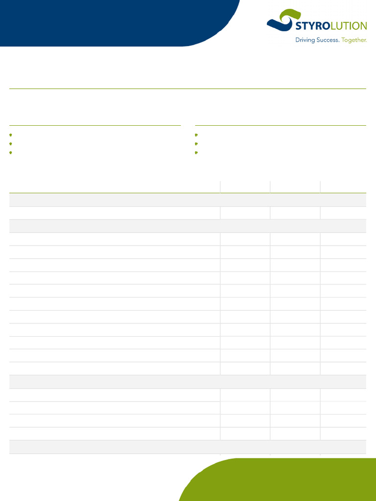 Styrolution TDS401200140449 | PDF | Strength Of Materials | Yield ...