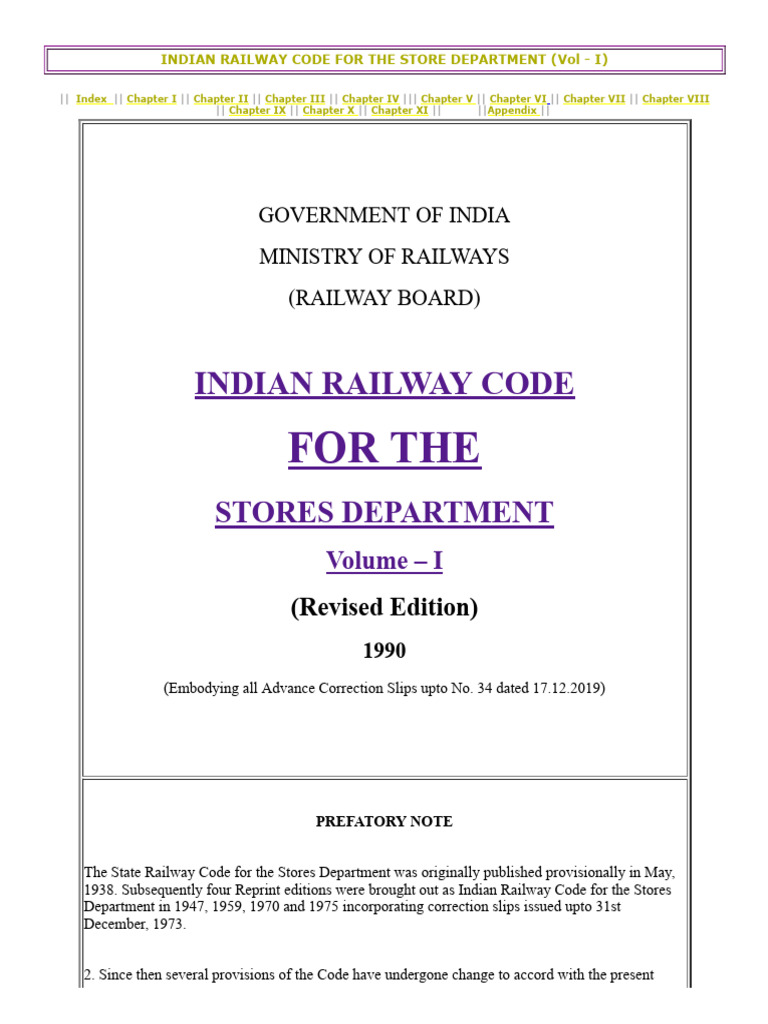 Store Code Volume 1 | PDF | Rail Transport | Expense