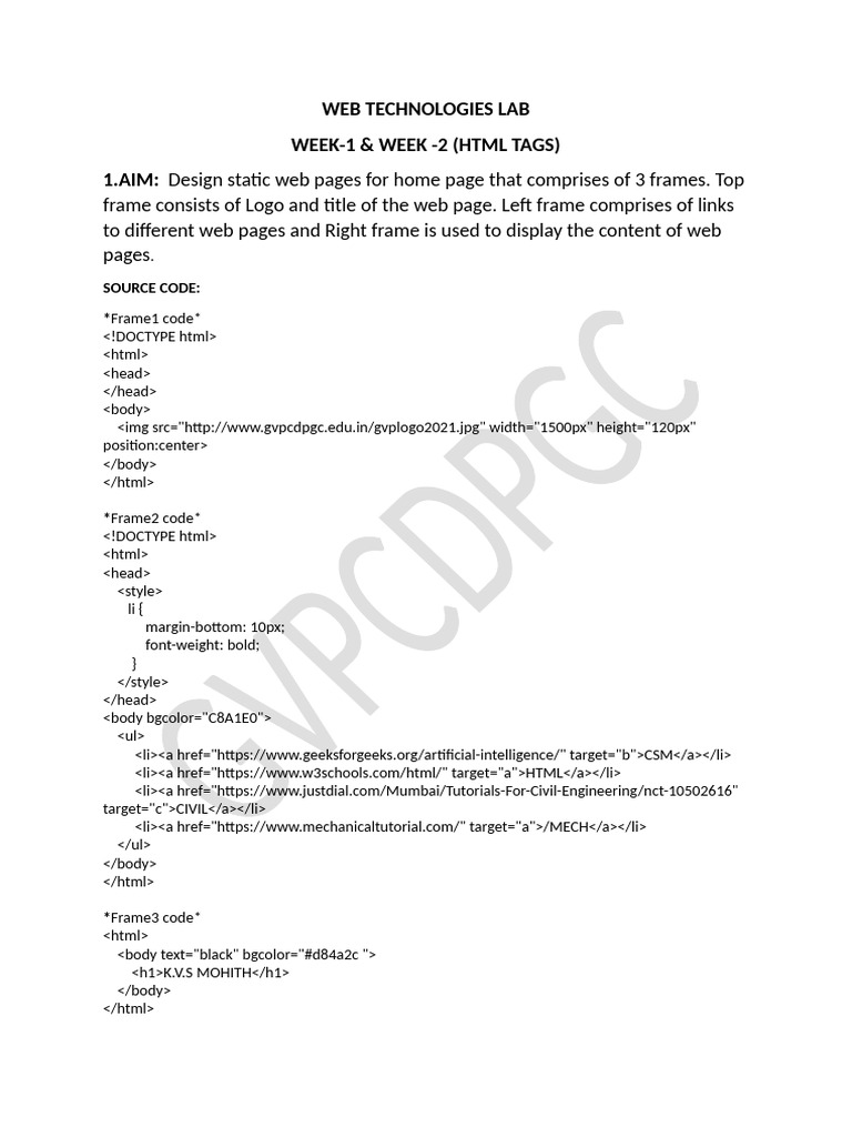 WEB_TECH RECORD | PDF | World Wide Web | Internet & Web