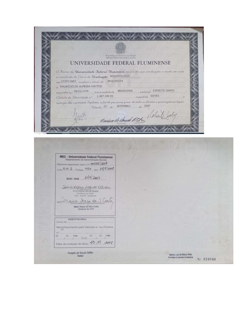 Diploma Frente e Verso | PDF