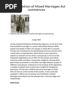 Prohibition of Mixed Marriages Act, 1949 - Wikipedia | PDF | Race And ...