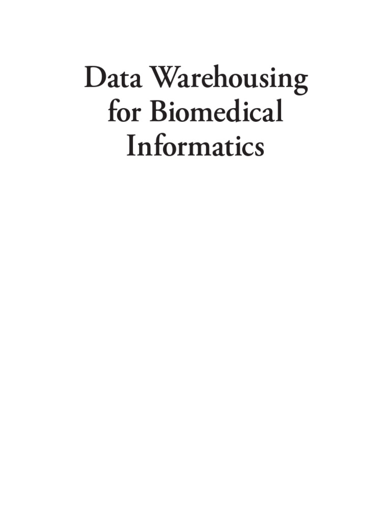 Verne, Jules - Data Warehousing For Biomedical Informatics-Dalmatian Press (2016) | PDF ...