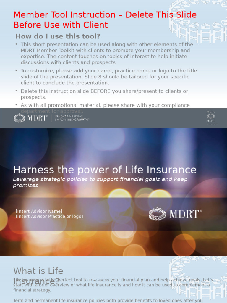 Life-Insurance-Presentation | PDF | Life Insurance | Insurance