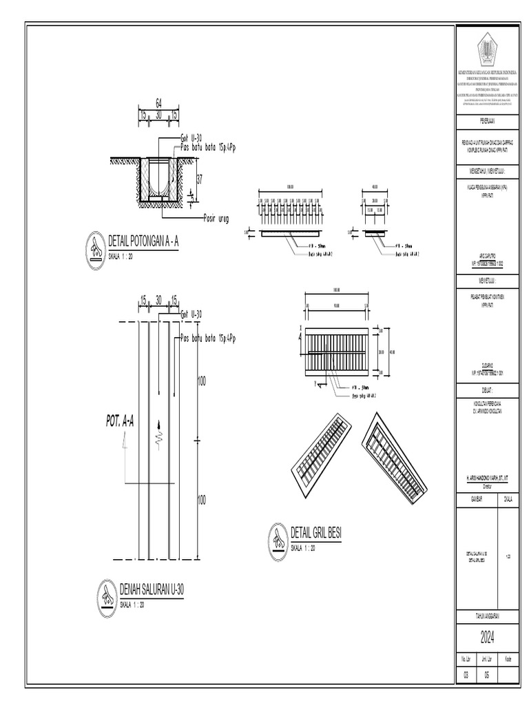 Detail Potongan A - A | PDF