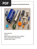 Physics Project 12TH - Reyansh Tomar | PDF | Capacitor | Capacitance