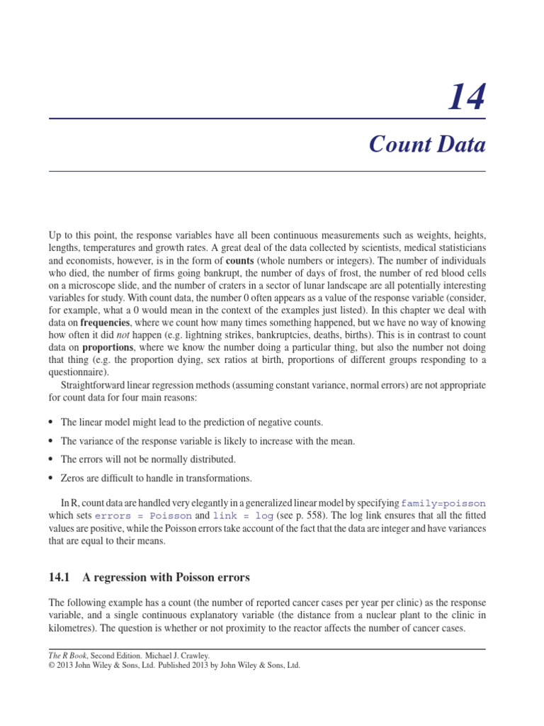 Count Data 2012 | PDF | Errors And Residuals | Degrees Of Freedom ... Count Data 2012 | PDF | Errors And Residuals | Degrees Of Freedom ...