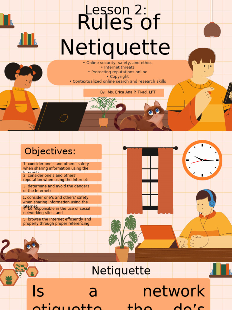 EMTECH 11 Lesson 2 - Rules of Netiquette | PDF | Malware | Computer Virus