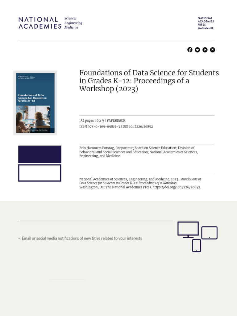 Foundations of Data Science For Students | PDF | Science | Data Science