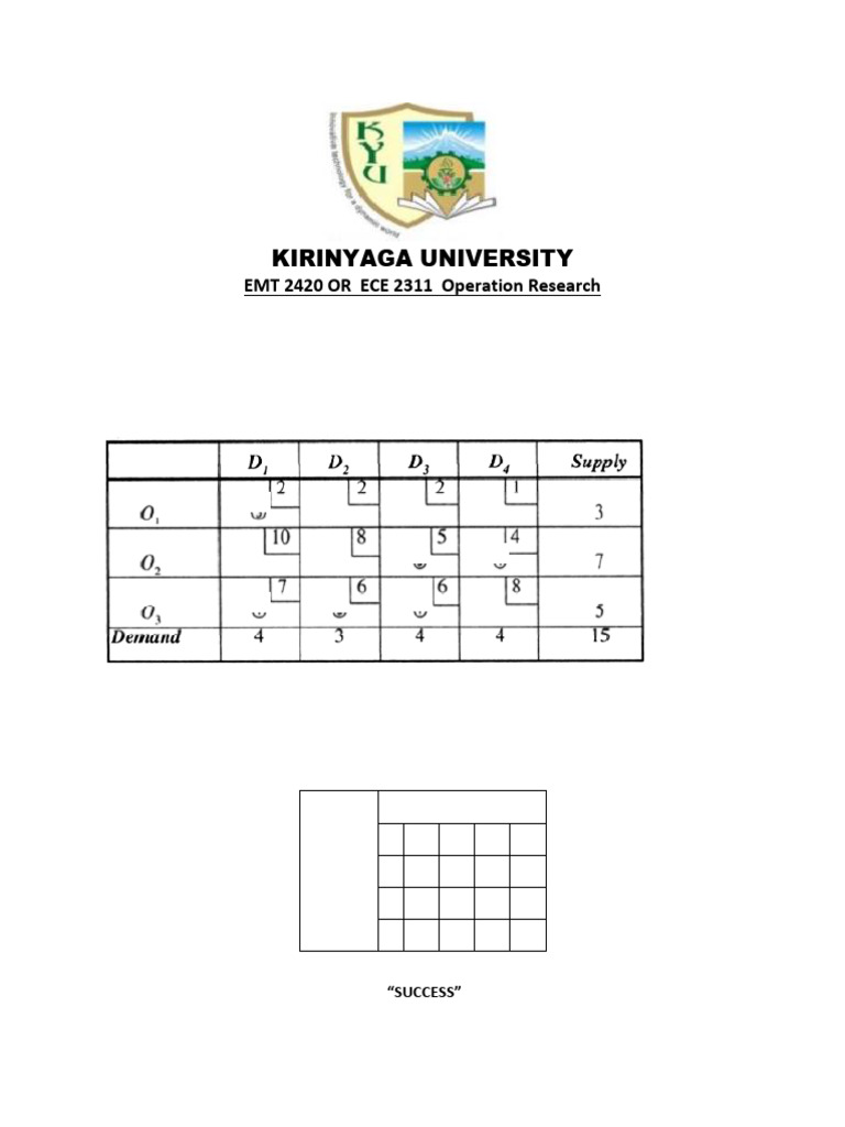 Emt 2420 Or Ece 2311 Operation Research Pdf