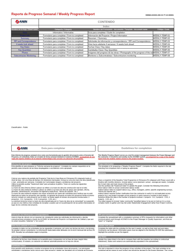 Reporte - Semana N°48 - Cerco | PDF