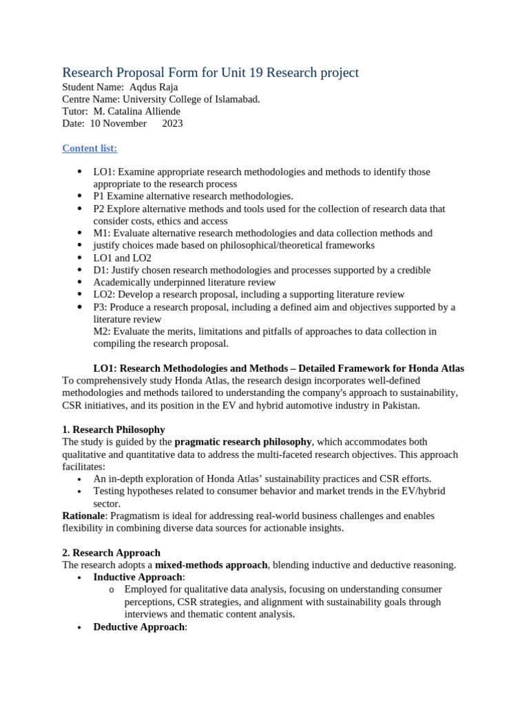 Documnt No 1 | PDF | Corporate Social Responsibility | Methodology