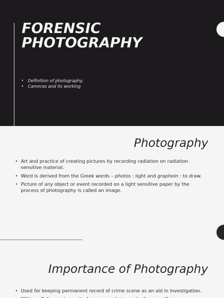 Forensic Photography | PDF | Camera Lens | Camera