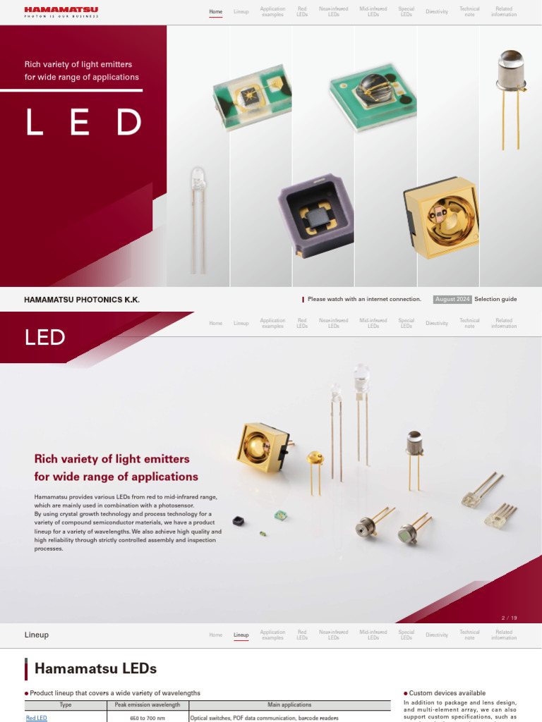 Led Kled0002e | PDF | Infrared | Light Emitting Diode