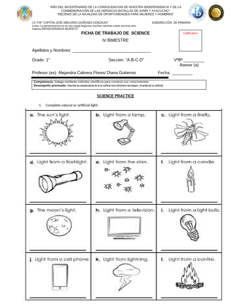 Artificial VS Natural Light Source | PDF