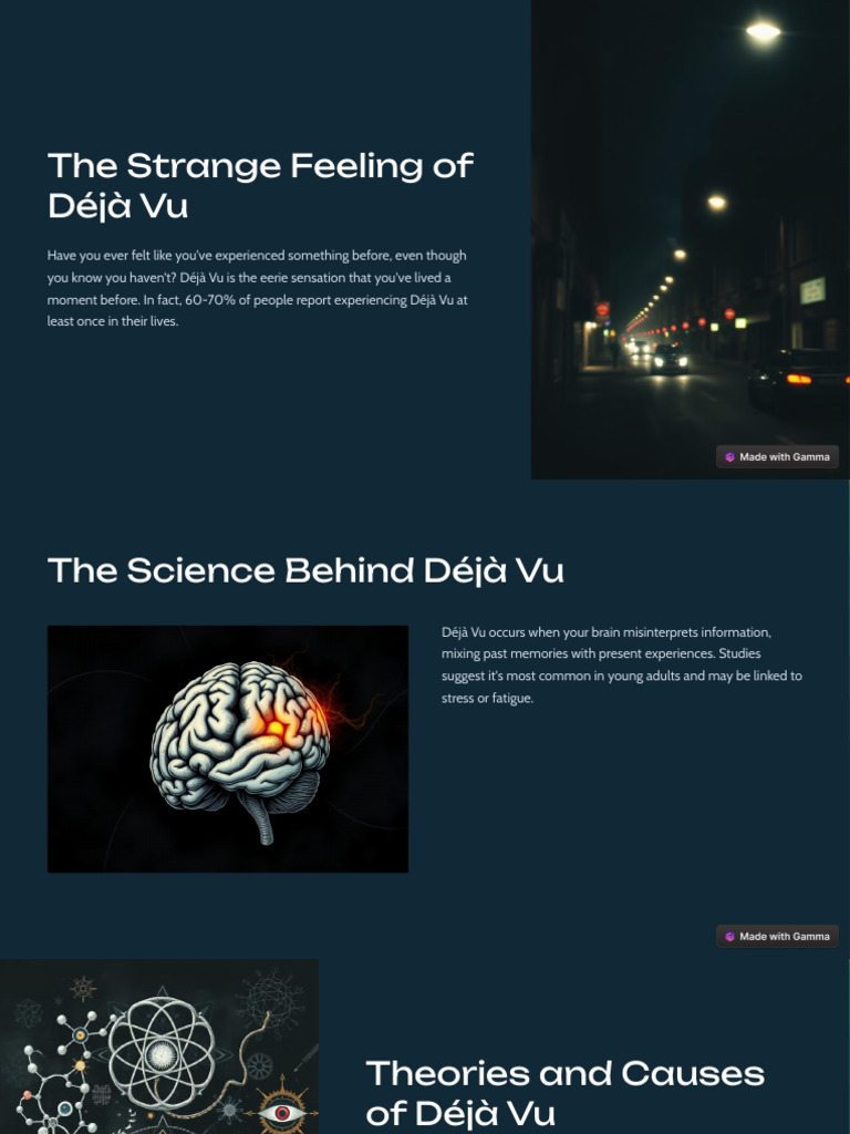 The Strange Feeling of Deja Vu | PDF