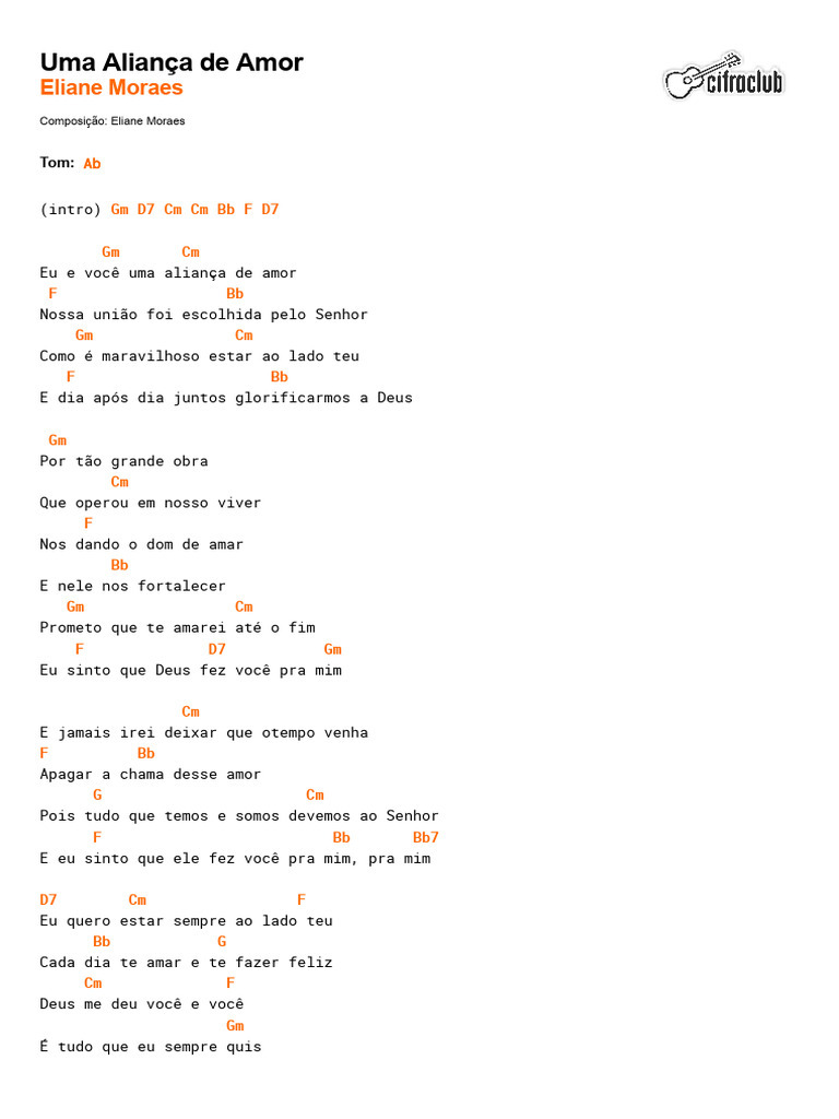 Eliane Moraes - Uma Aliança de Amor | PDF