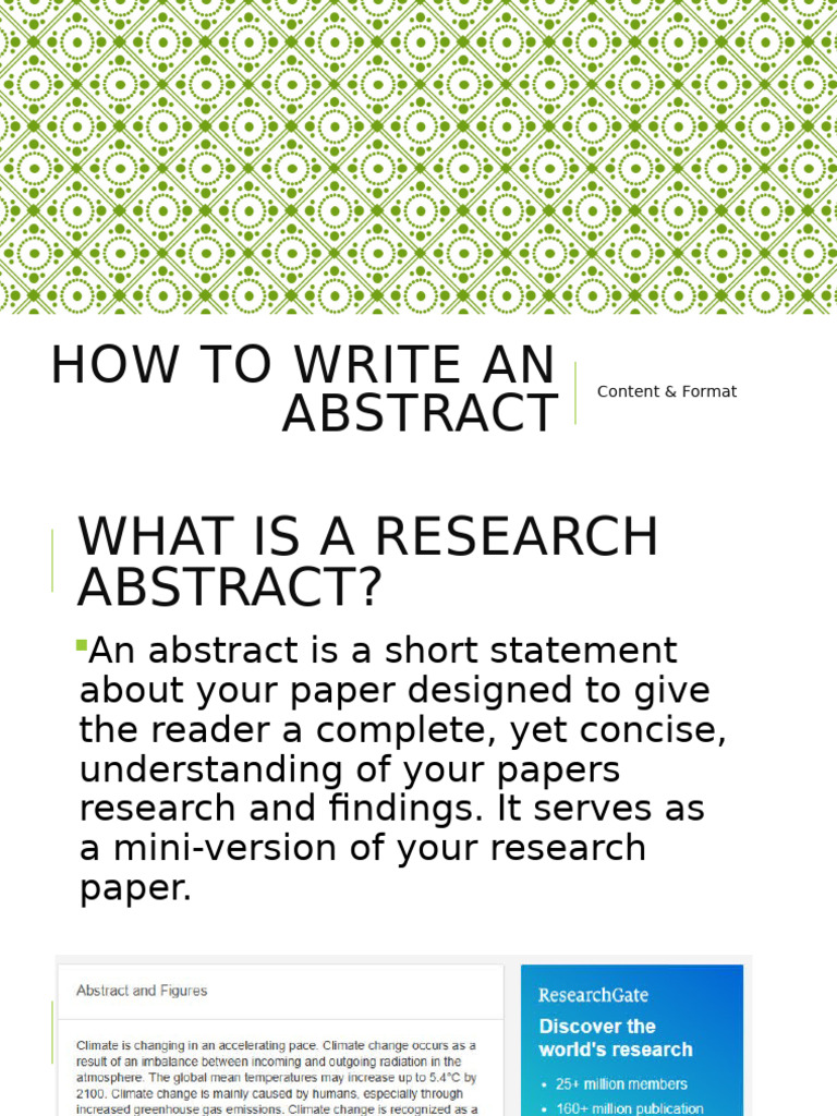 How To Write An Abstract | PDF | Rice | Fertilizer