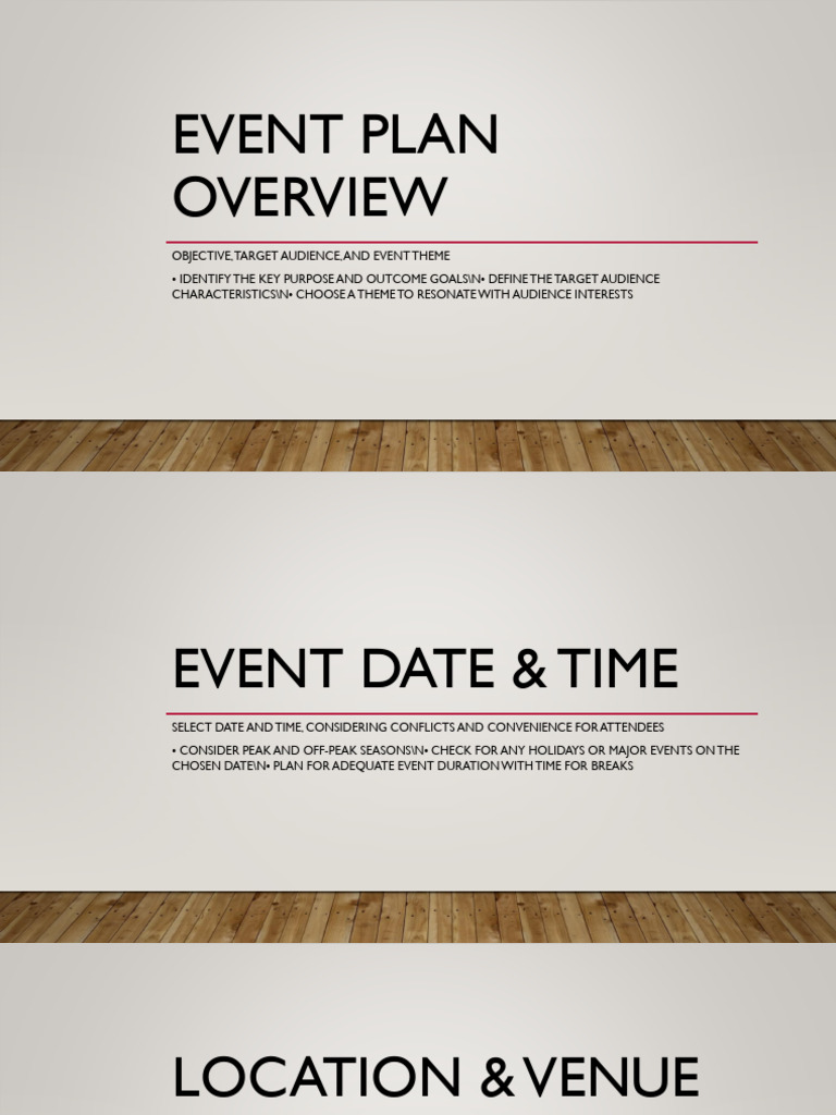 Event Planning | PDF