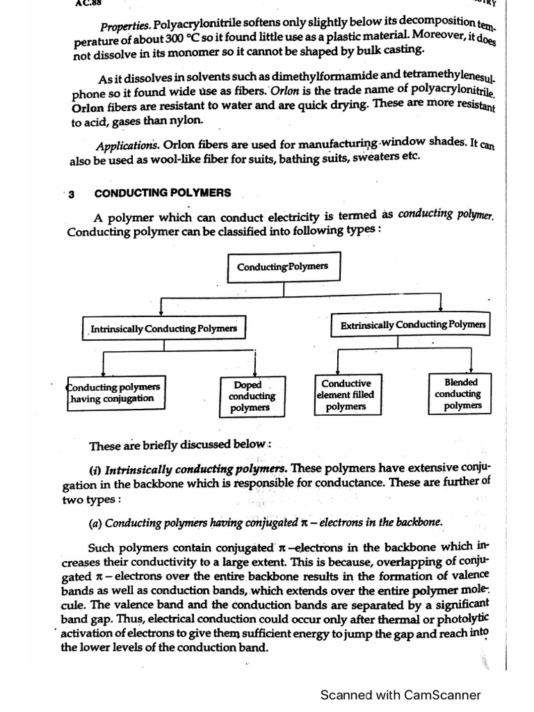Conducting Polymers | PDF