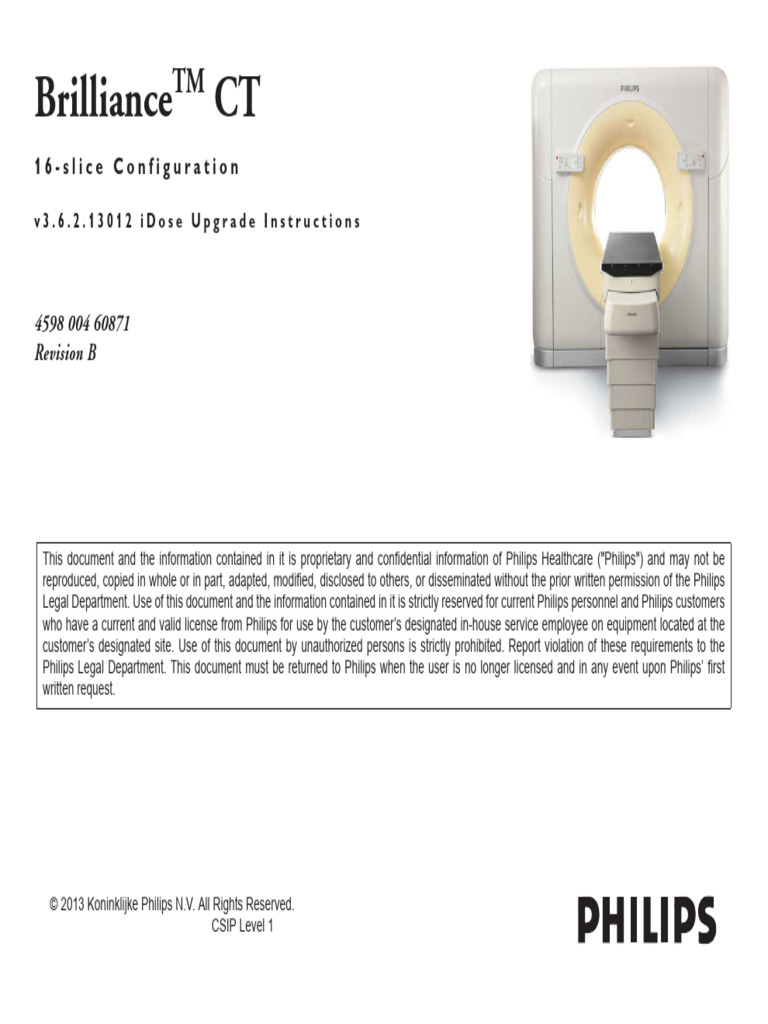 Brilliance 16 v3.6.2.13012 IDose Upgrade Instructions | PDF | Port (Computer Networking) | Computing