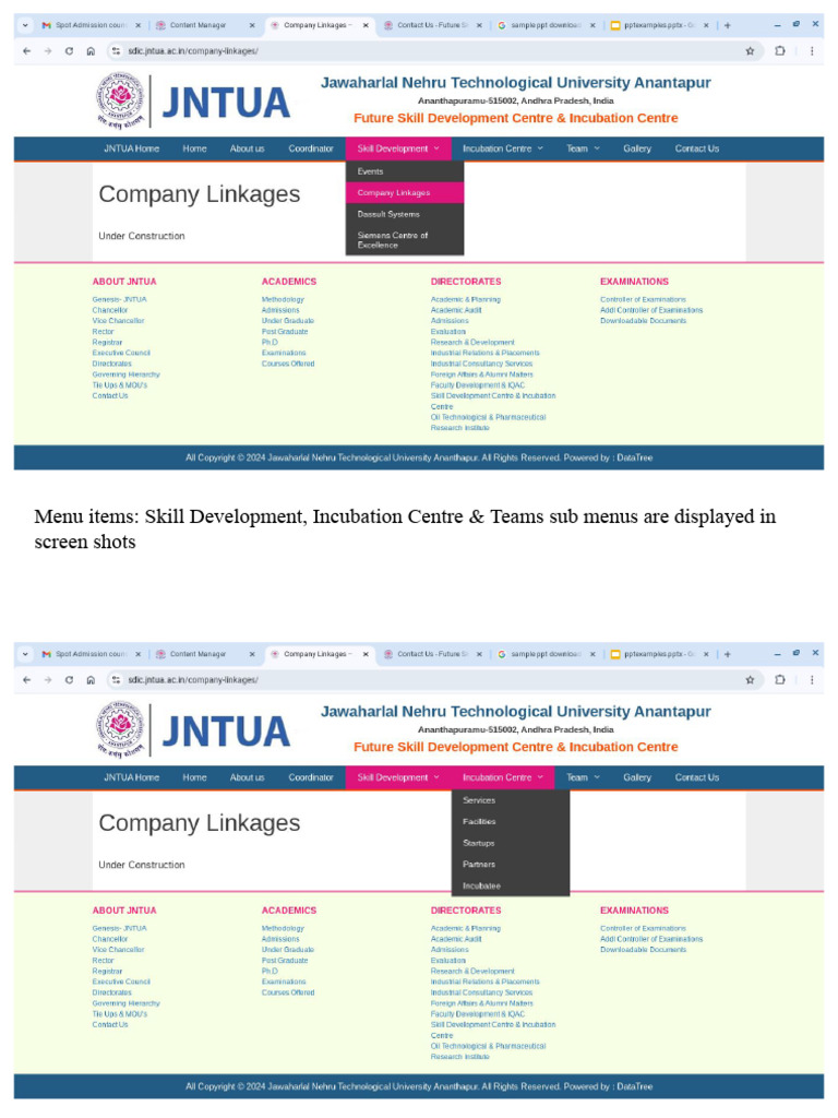 JNTUA Webpage (Issues) | PDF | Computers