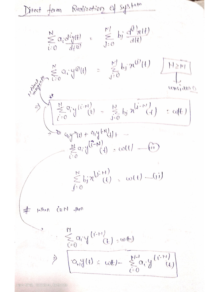 System Realisation and Circular Convolution | PDF