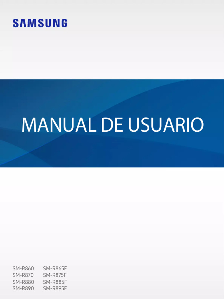 Manual de Usuario Samsung Galaxy Watch 4 (Español - 117 Páginas) | PDF
