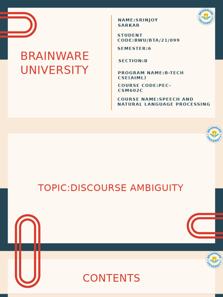 NLP | PDF | Semantics | Ambiguity