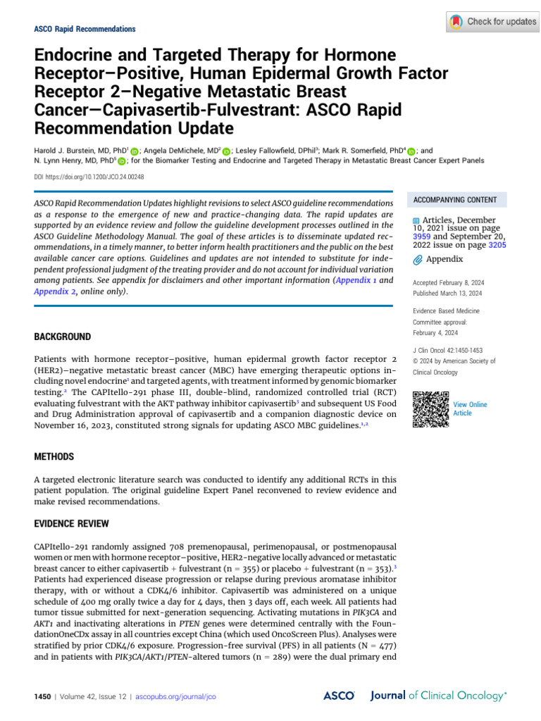 Et Al 2024 Endocrine and Targeted Therapy For Hormone Receptor Positive Human Epidermal Growth ...
