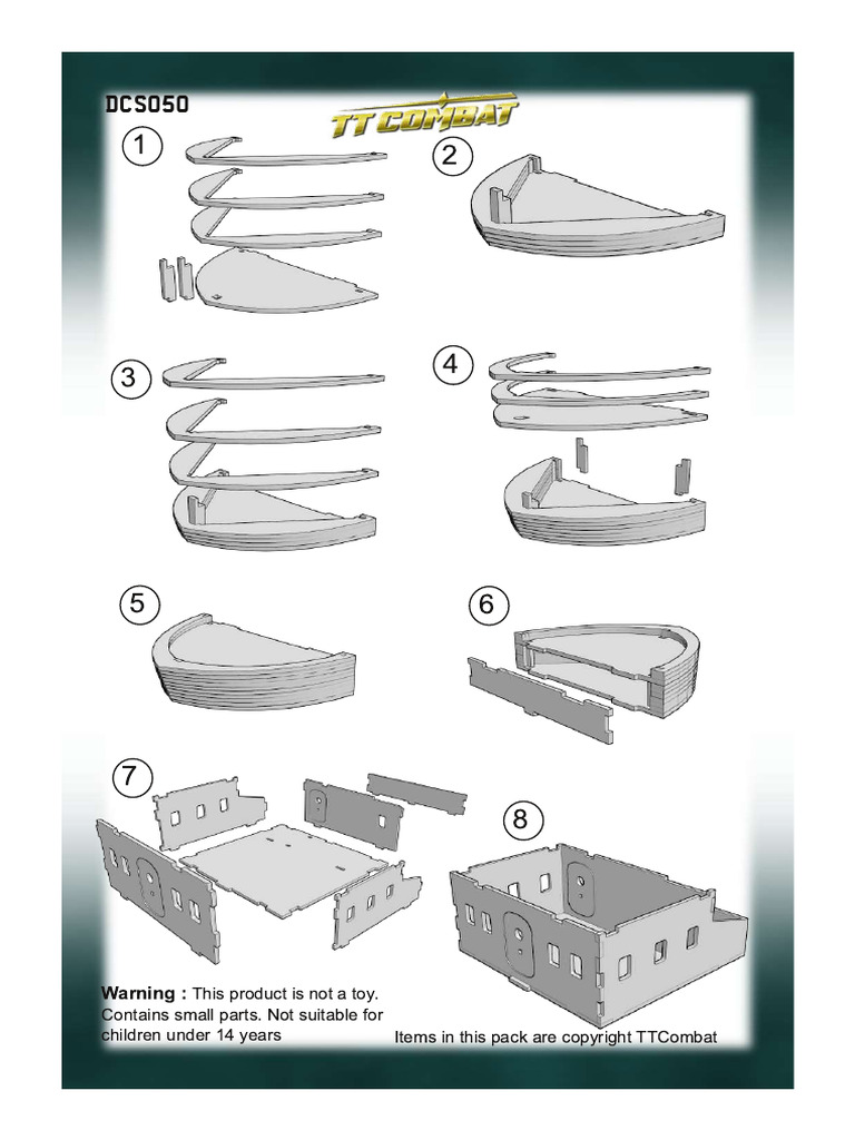 DCS050 Cargo Ship Instruction - Compressed | PDF