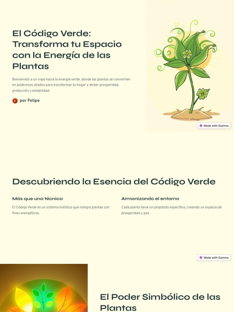 El Codigo Verde Transforma Tu Espacio Con La Energia de Las Plantas | PDF